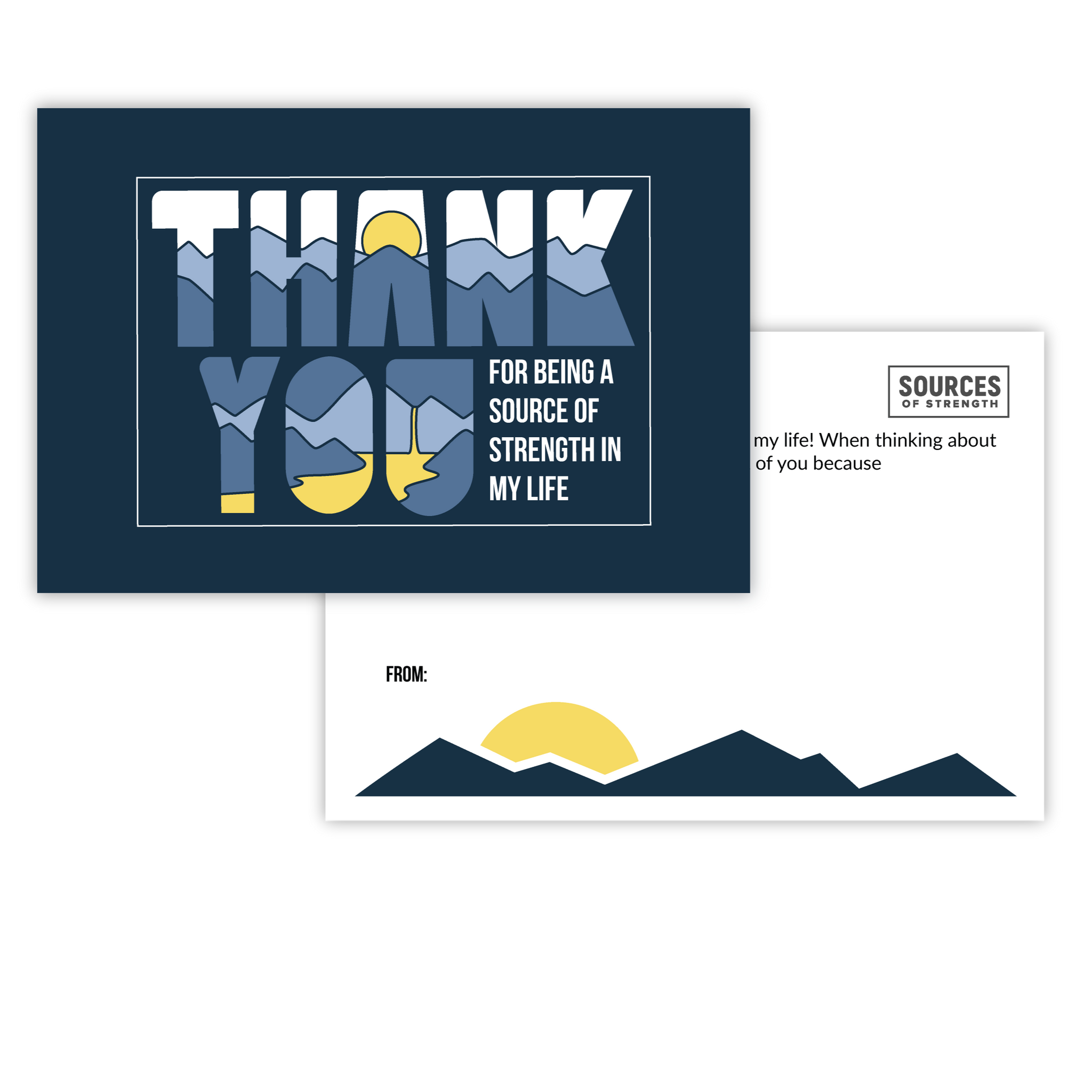 Well World Thank You Campaign Cards – Sources of Strength
